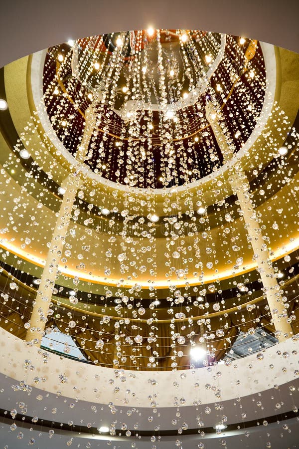 Luxury Crystal chandelier stock image. Image of lamp - 14054267
