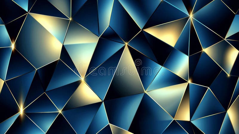 Luxury Dark Blue Premium Background with Luxury Triangles Pattern and ...