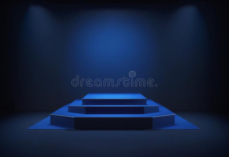 Luxury Dark Blue Product Backgrounds Stock Illustration - Illustration ...