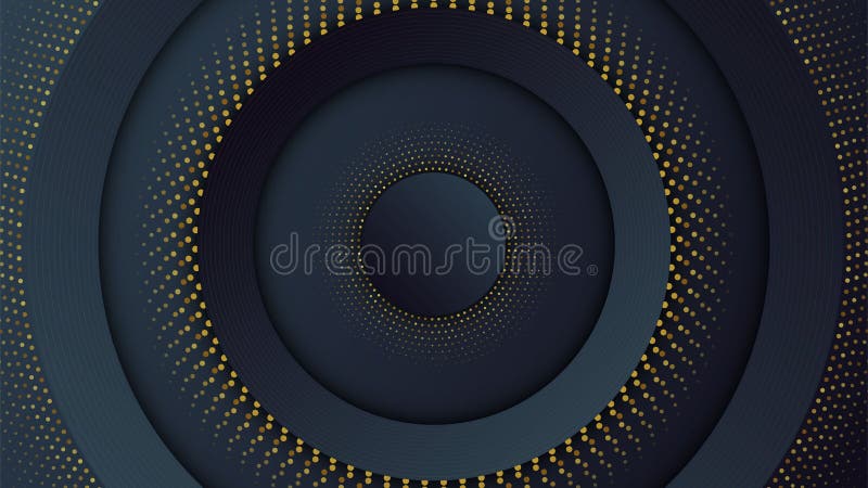 Luxury Dark Circle Background. Vector Illustration Stock Vector ...