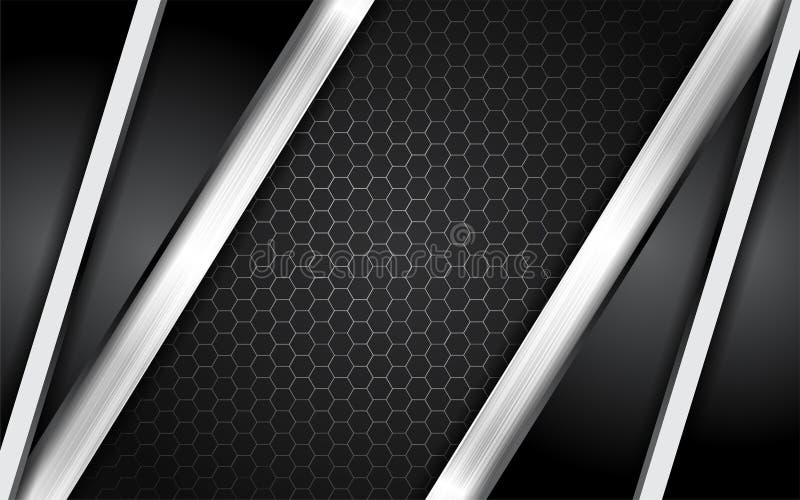 Luxury Dark and Silver Lines Combinations Background Design Stock ...