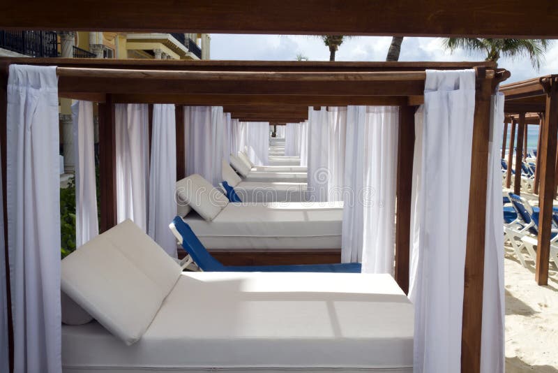 Luxury Daybed stock photo. Image of cabanas, covered - 24654400