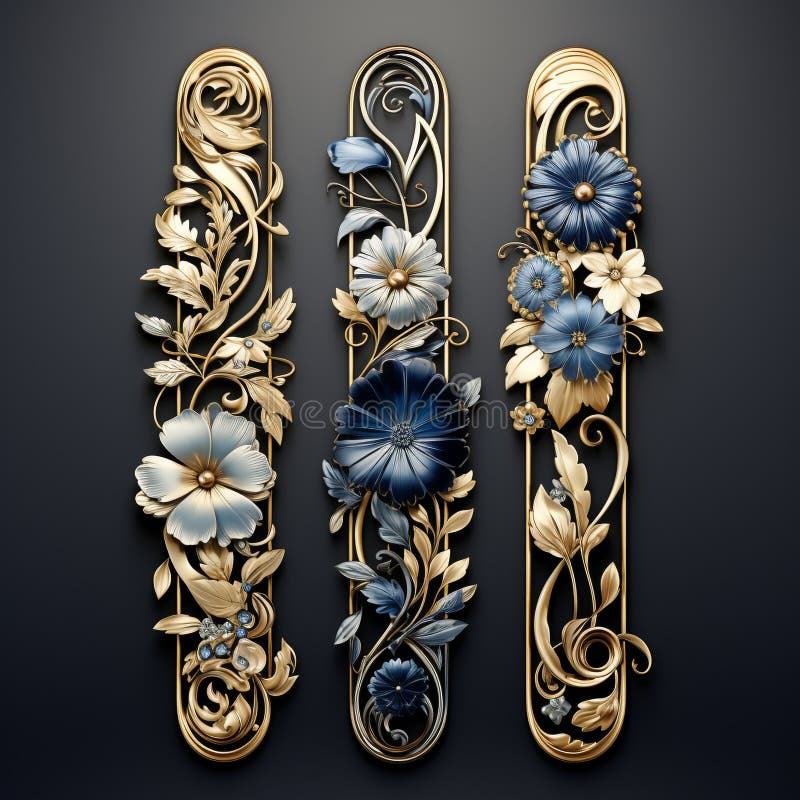 Luxury Decorated Border Pattern Set, Pattern for Frame Border ...