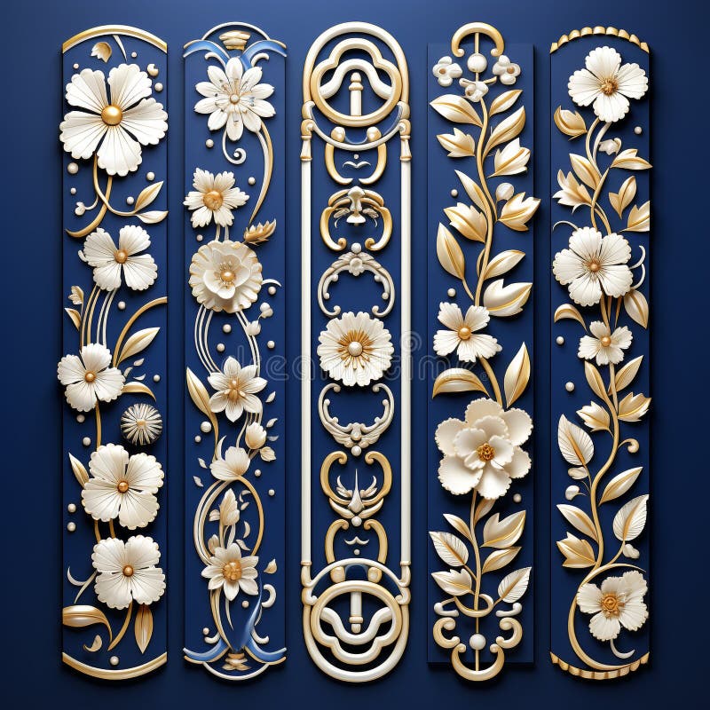 Luxury Decorated Border Pattern Set, Pattern for Frame Border ...