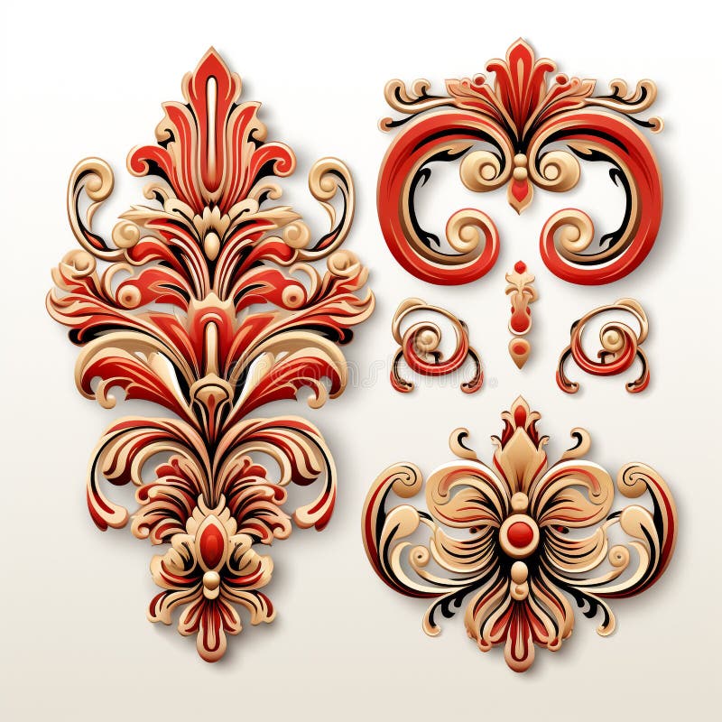 Luxury Decorated Border Pattern Set, Pattern for Frame Border ...