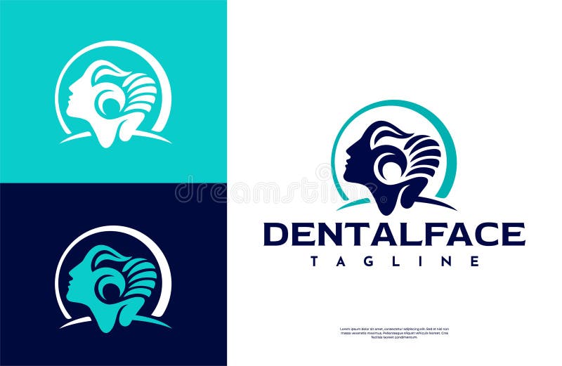 Luxury Dental Face Logo Design Brand. Elegance Wave Spa Tooth Logo ...