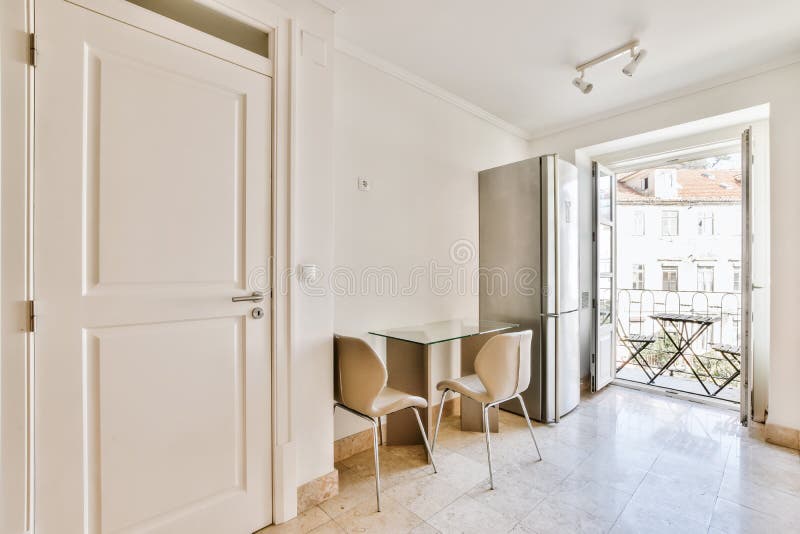 Luxury Design of a Room with a Refrigerator Stock Image - Image of ...