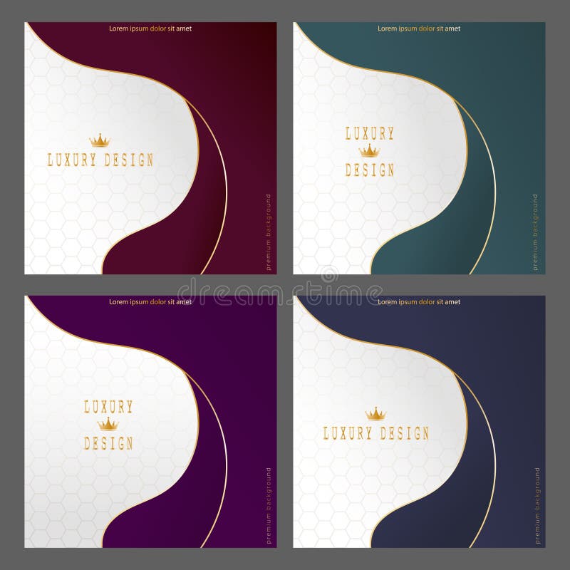 A Luxury Design Template. Premium Cover, Banner, Poster Stock Vector ...