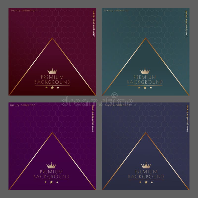 A Luxury Design Template. Premium Cover, Banner, Poster Stock Vector ...