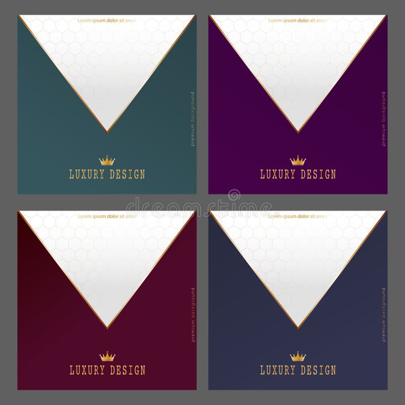 A Luxury Design Template. Premium Cover, Banner, Poster Stock Vector ...