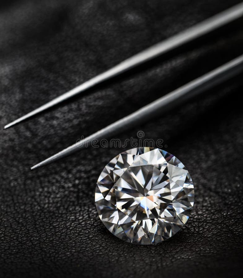 Diamond on the Black Background Stock Image - Image of brilliance ...