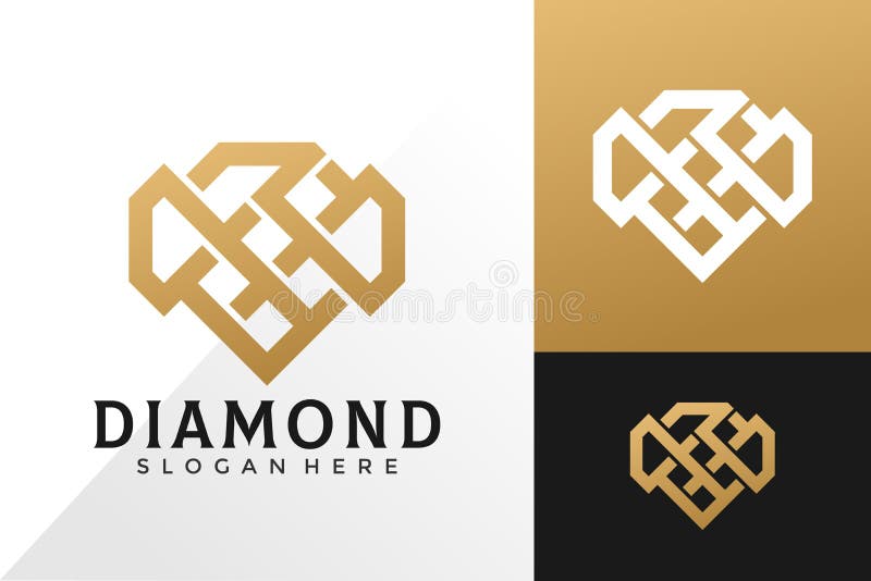 Luxury Diamond Logo Design Vector Template Stock Vector - Illustration ...