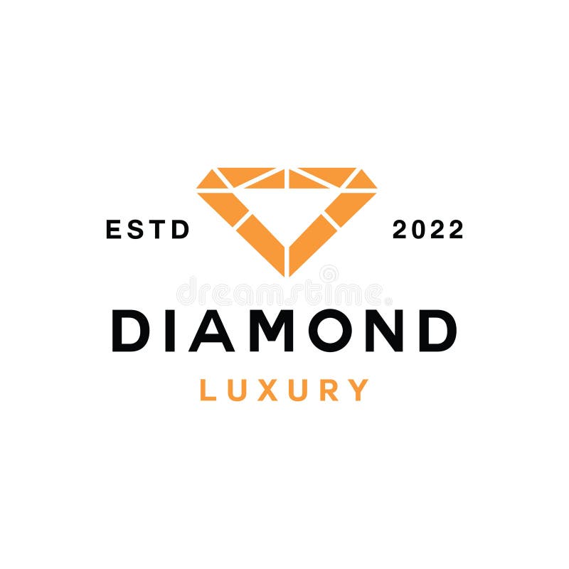 Luxury Diamond Logo Vector Design Graphic Emblem Stock Vector ...