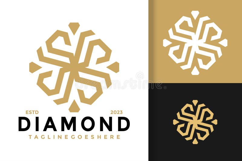 Luxury Diamond Jewellery Logo Design, Brand Identity Logos Vector ...