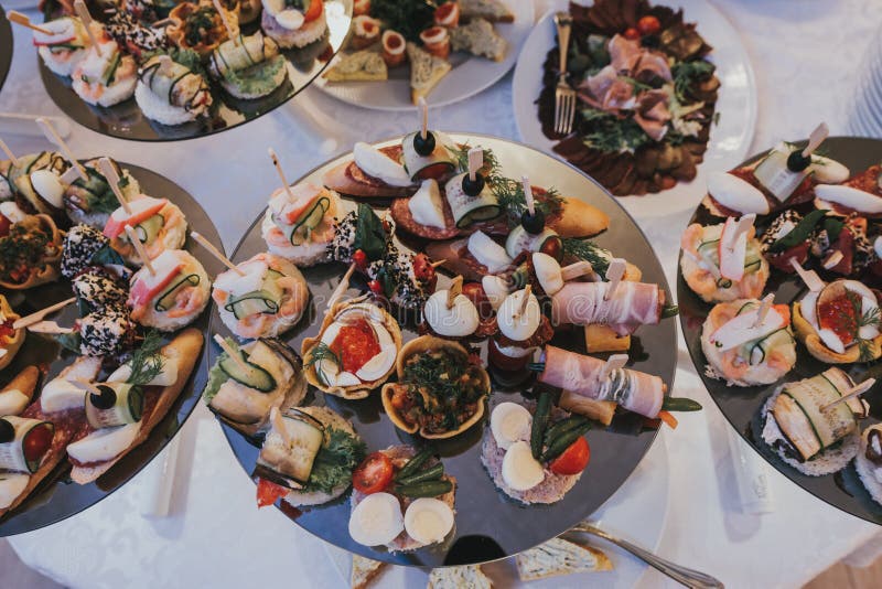 Luxury Dinner Served on the Table Stock Image - Image of ready, food ...