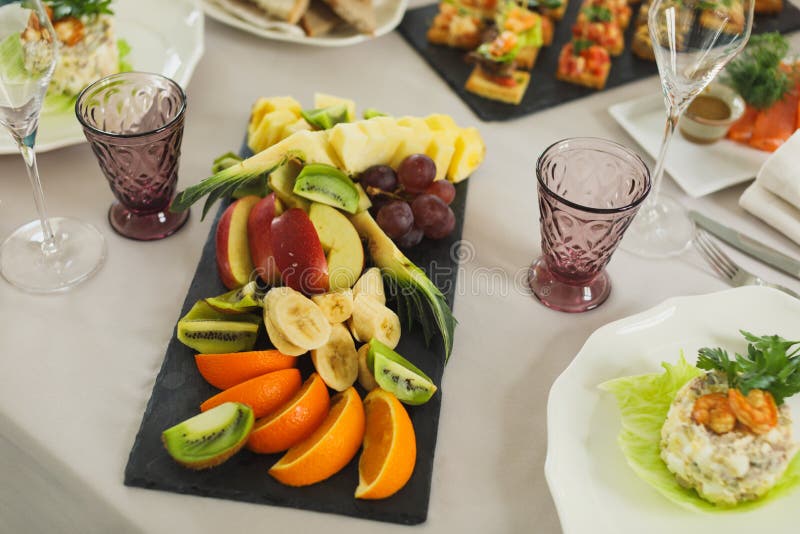 Elegant Dinner Setting - Fancy Dining Room Table Set Stock Image ...