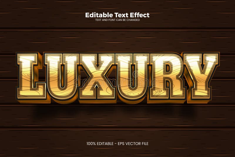 Luxury Editable Text Effect in Modern Trend Style Stock Vector ...