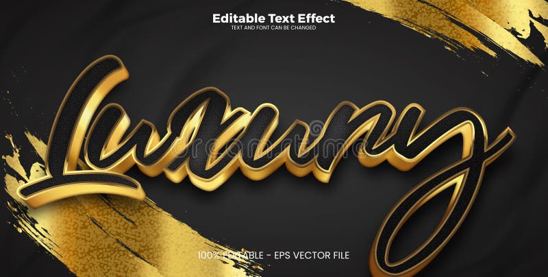 Luxury Editable Text Effect in Modern Trend Style Stock Vector ...