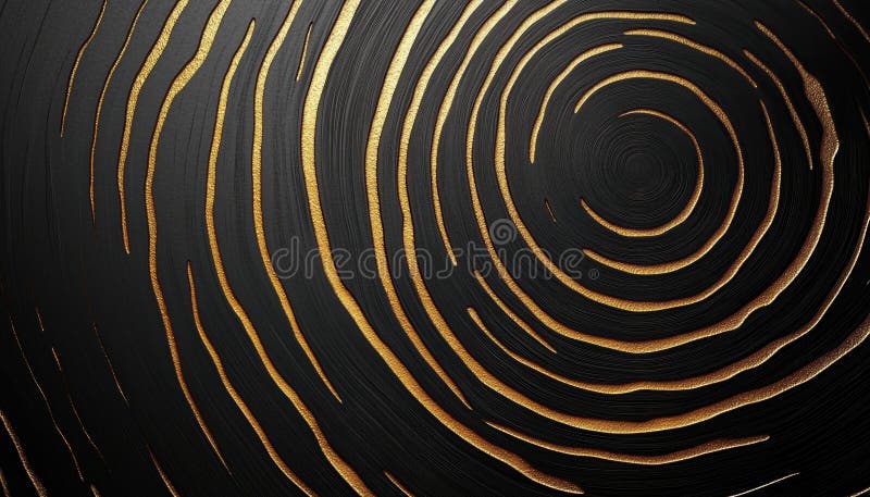 Luxury and Elegant Abstract Dark Horizontal with Golden Tree Rings ...