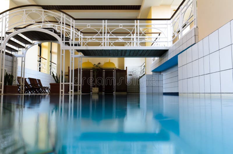 Luxury European Indoor Spa Swimming Pool Stock Image - Image of resort ...