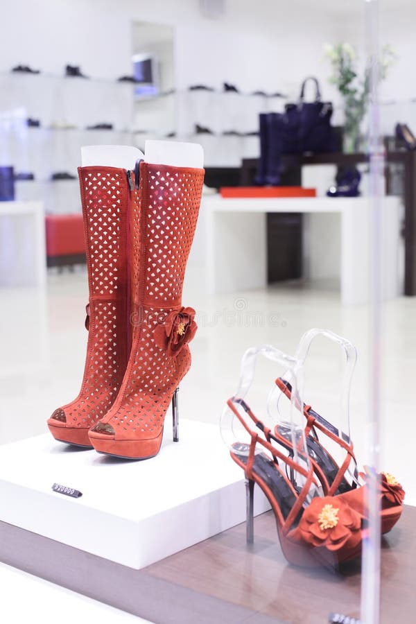 Luxury European Shoes Store Stock Photo - Image of european, boutique ...
