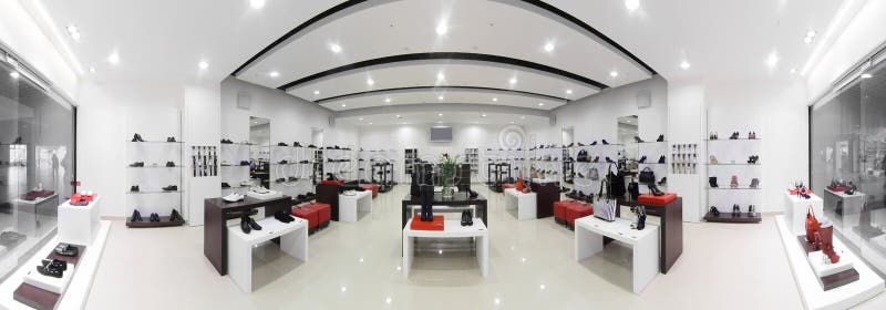 Luxury European Shoes Store Stock Image - Image of colorful, design ...