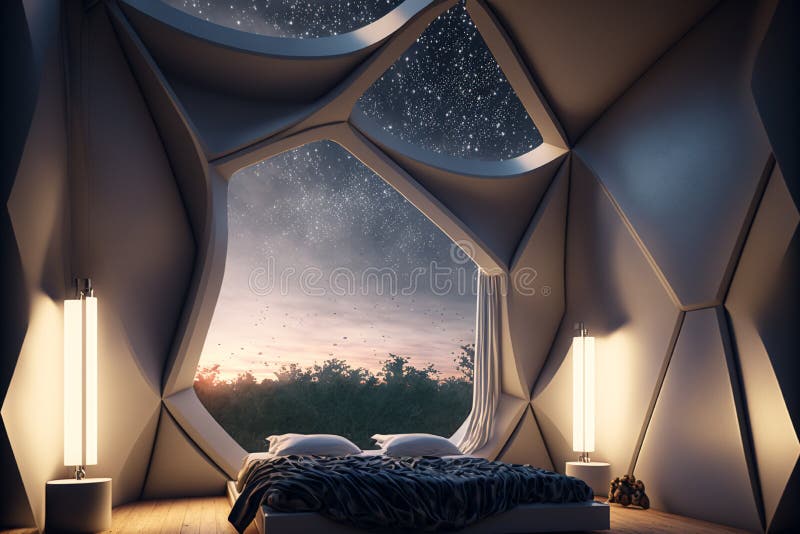 Luxury Exterior Infinity Pool Design Concept Stock Illustration ...