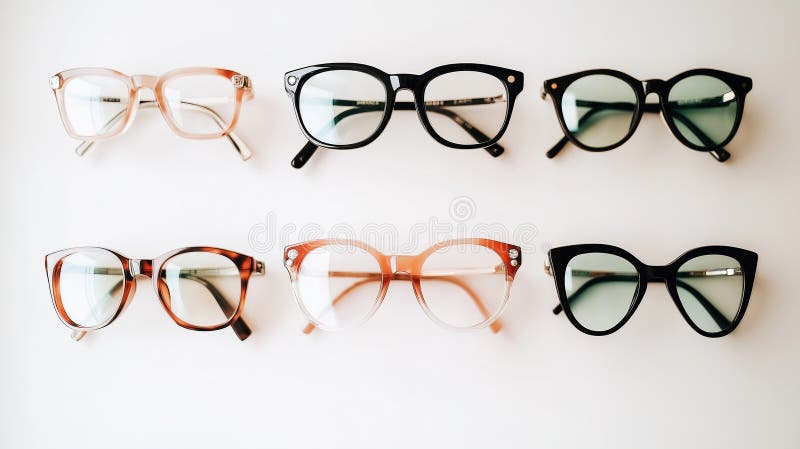 Luxury Eyewear Displayed on Sleek Surfaces, Highlighting Designer ...