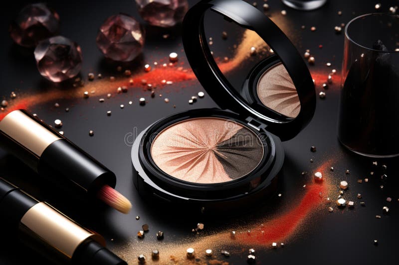 Luxury Face Powder. Generative Ai Stock Illustration - Illustration of ...