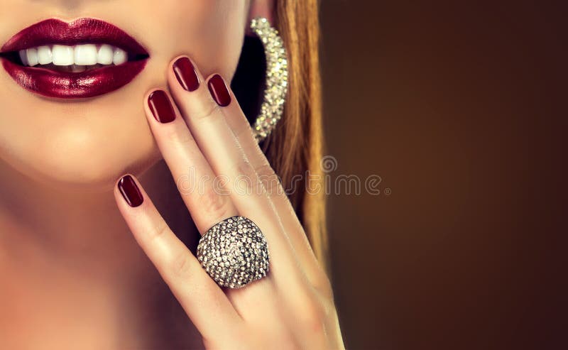 Luxury Fashion Style Manicure Cosmetics And Makeup Stock Image