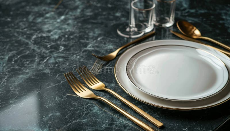 Luxury Fine Dining Table Setting for Weddings and Events, Menu ...