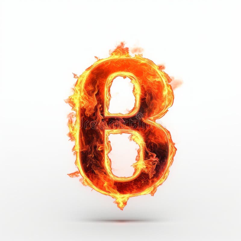 Luxury Fire Text Effect on White Background Stock Illustration ...