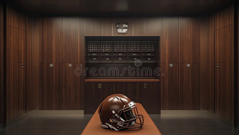 Luxury Locker Room Rendering Stock Illustration - Illustration of ...
