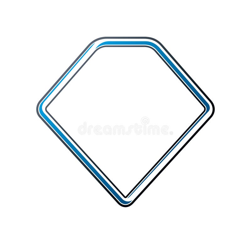 Luxury Frame with Empty Copy-space, Classic Heraldic Blank Diamond ...