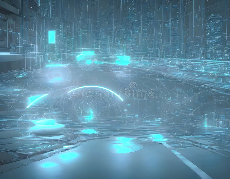 Luxury Futuristic Technology Transformation Background with Shine ...