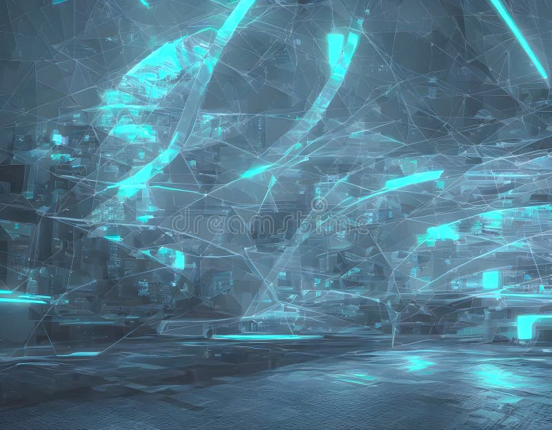 Luxury Futuristic Technology Transformation Background with Shine ...