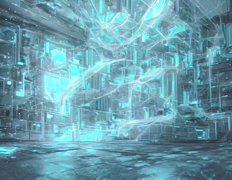 Luxury Futuristic Technology Transformation Background with Shine ...