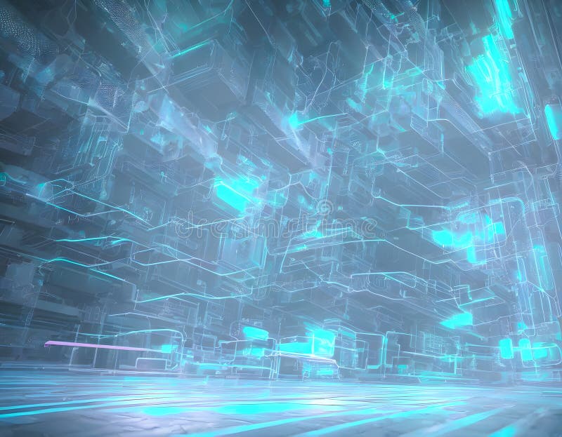 Luxury Futuristic Technology Transformation Background with Shine ...