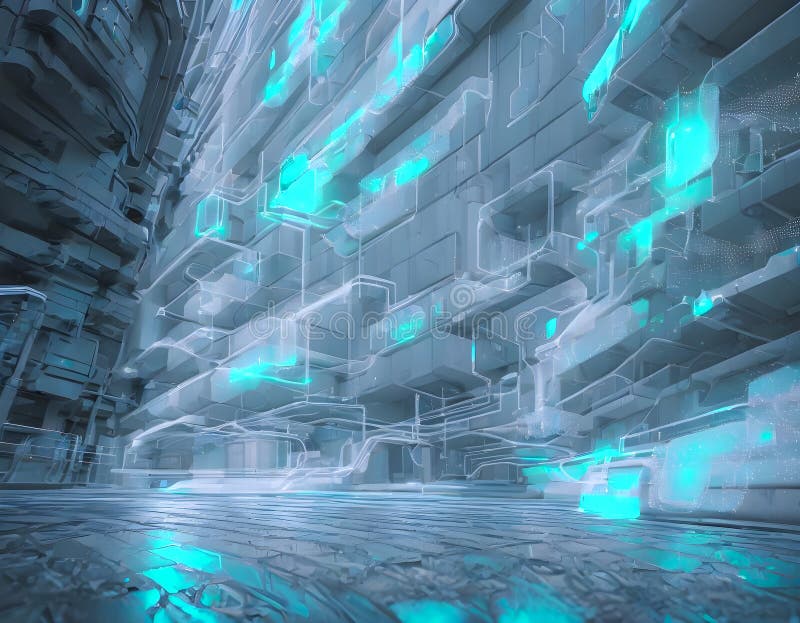 Luxury Futuristic Technology Transformation Background with Shine ...