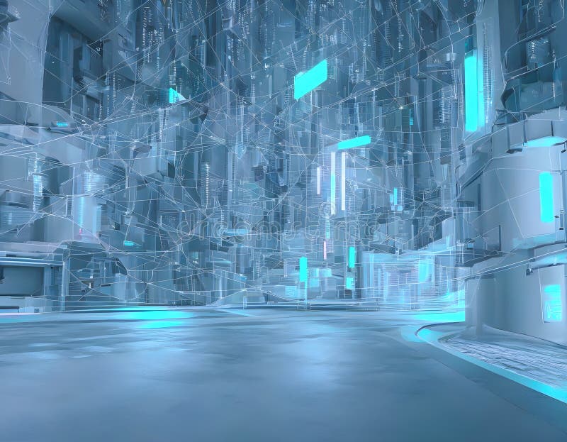 Luxury Futuristic Technology Transformation Background with Shine ...