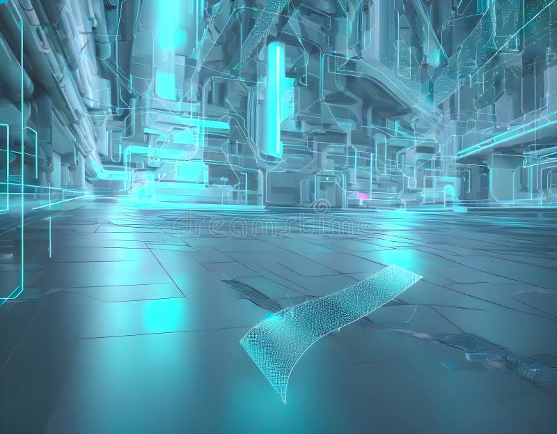 Luxury Futuristic Technology Transformation Background with Shine ...