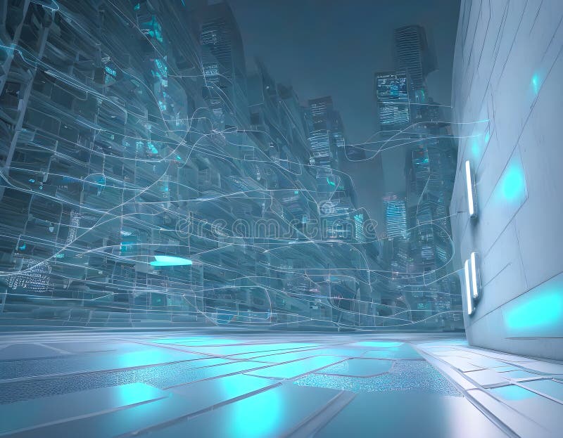 Luxury Futuristic Technology Transformation Background with Shine ...