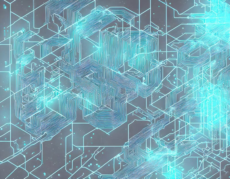 Luxury Futuristic Technology Transformation Background with Shine ...