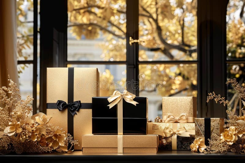 Luxury Gift Box Set for Special Occasions Stock Image - Image of ...