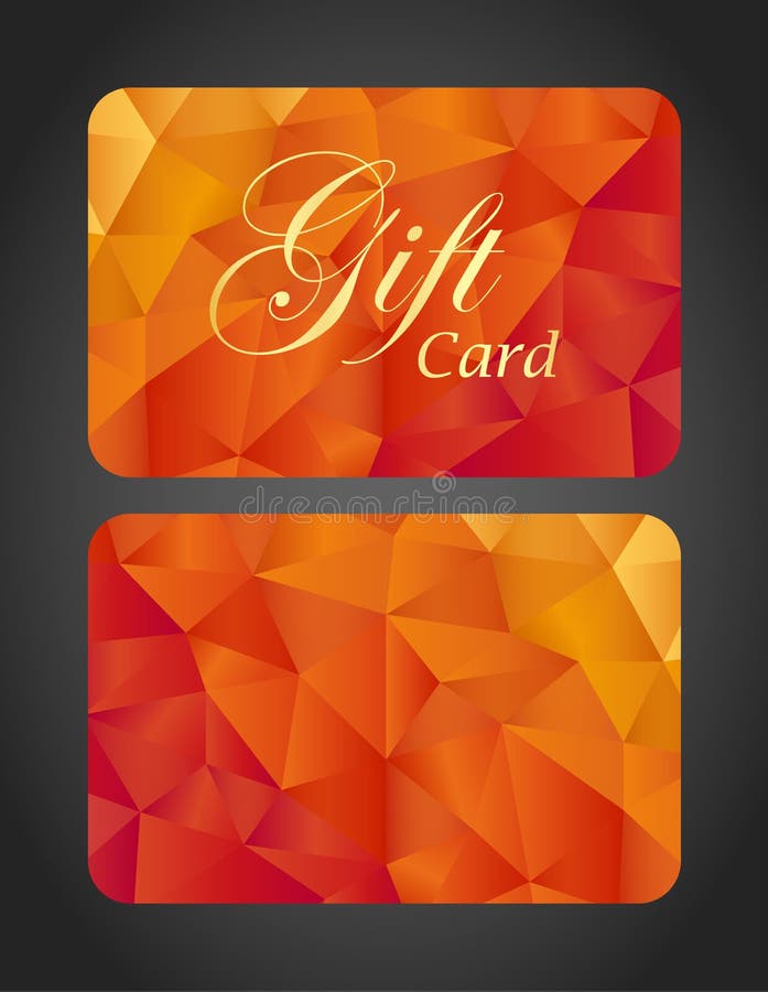 Luxury Gift Card - Top and Bottom Side Stock Vector - Illustration of ...