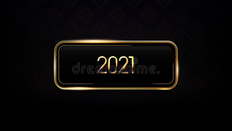 Luxury Glass and Gold Frame Dark Label Template Stock Illustration ...