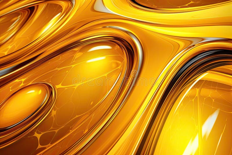 Luxury Glossy Yellow Abstract Background AI Generated Stock Photo ...