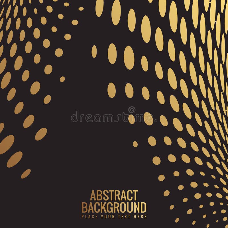 Luxury Gold Abstract Dot Design Background Stock Vector - Illustration ...