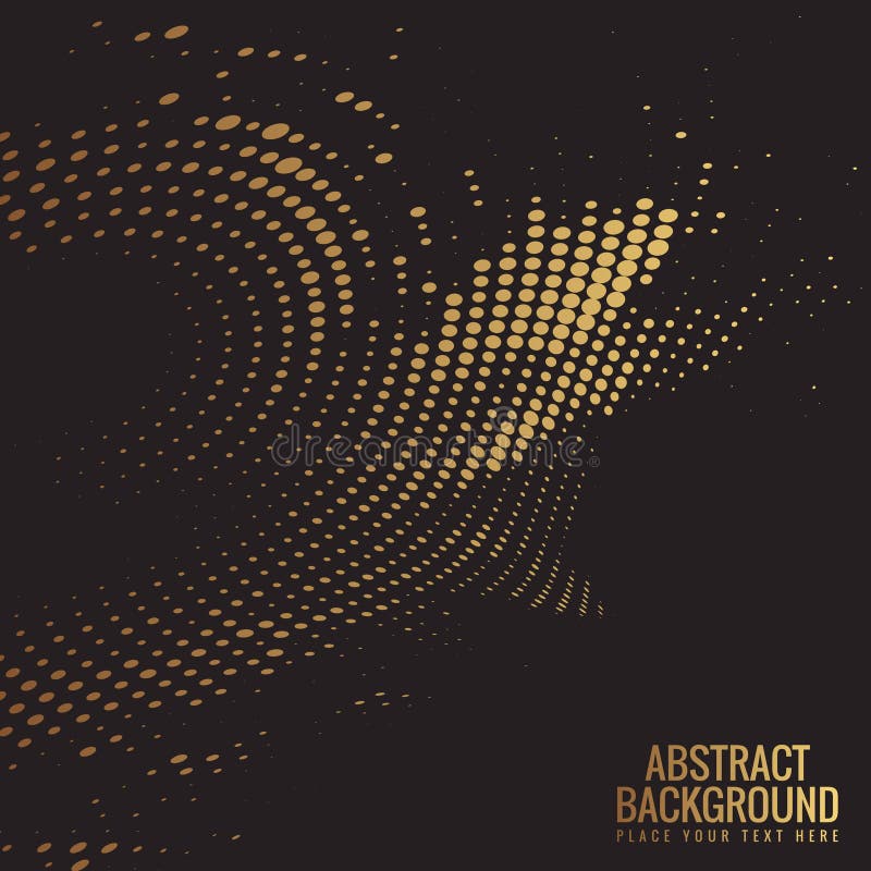 Luxury Gold Abstract Dot Design Background Stock Vector - Illustration ...