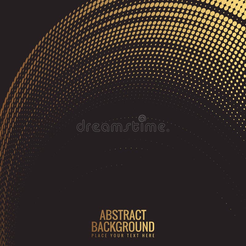 Luxury Gold Abstract Dot Design Background Stock Vector - Illustration ...
